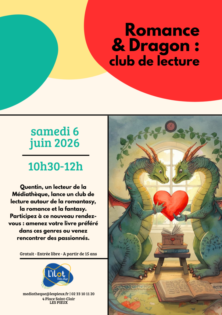 Les animations de la Médiathèque : ROMANCE & DRAGON - Mairie Les Pieux